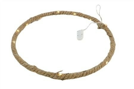 Ring met lampjes led 40 cm naturel - Koopkerstverlichting.nl